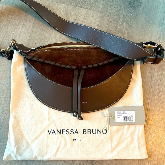 Vanessa Bruno | Bags | Vanessa Bruno Lou Bum Leather Suede Crossbody ...